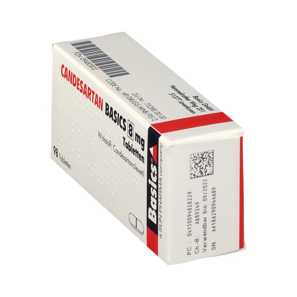 CANDESARTAN BASICS 8 mg 98 St - shop-apotheke.com