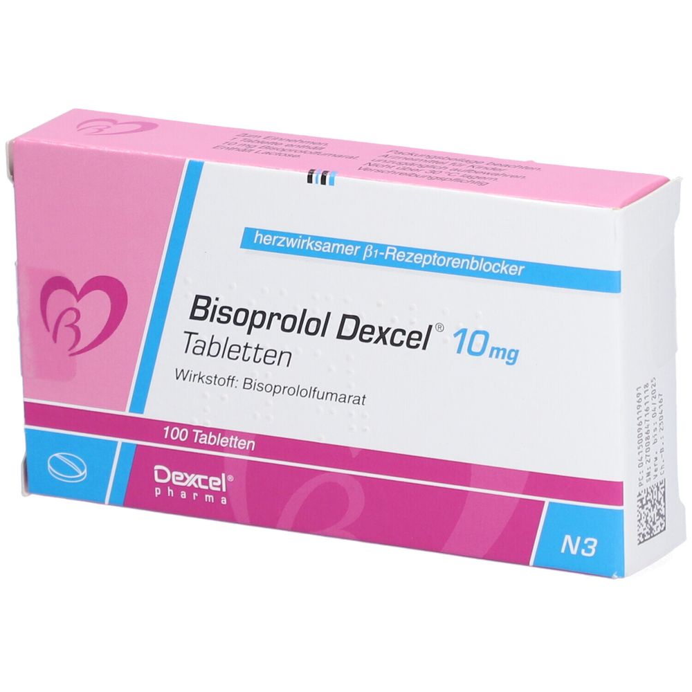 Bisoprolol Dexcel® 10 mg 100 St - shop-apotheke.com