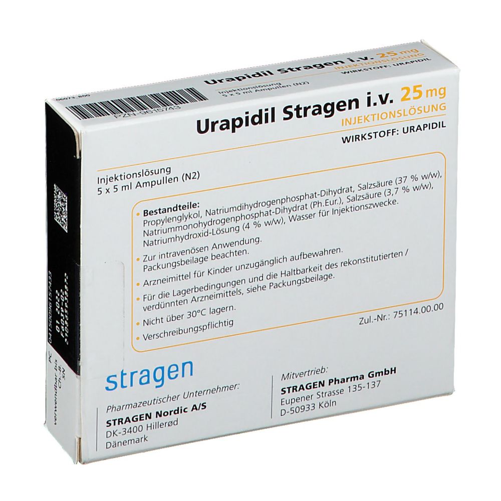 Urapidil Stragen i.v. 25 mg 5 St - shop-apotheke.com