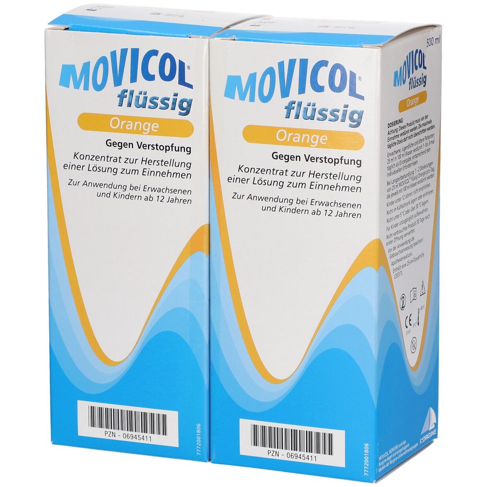 MOVICOL® flüssig orange 2x500 ml - shop-apotheke.com