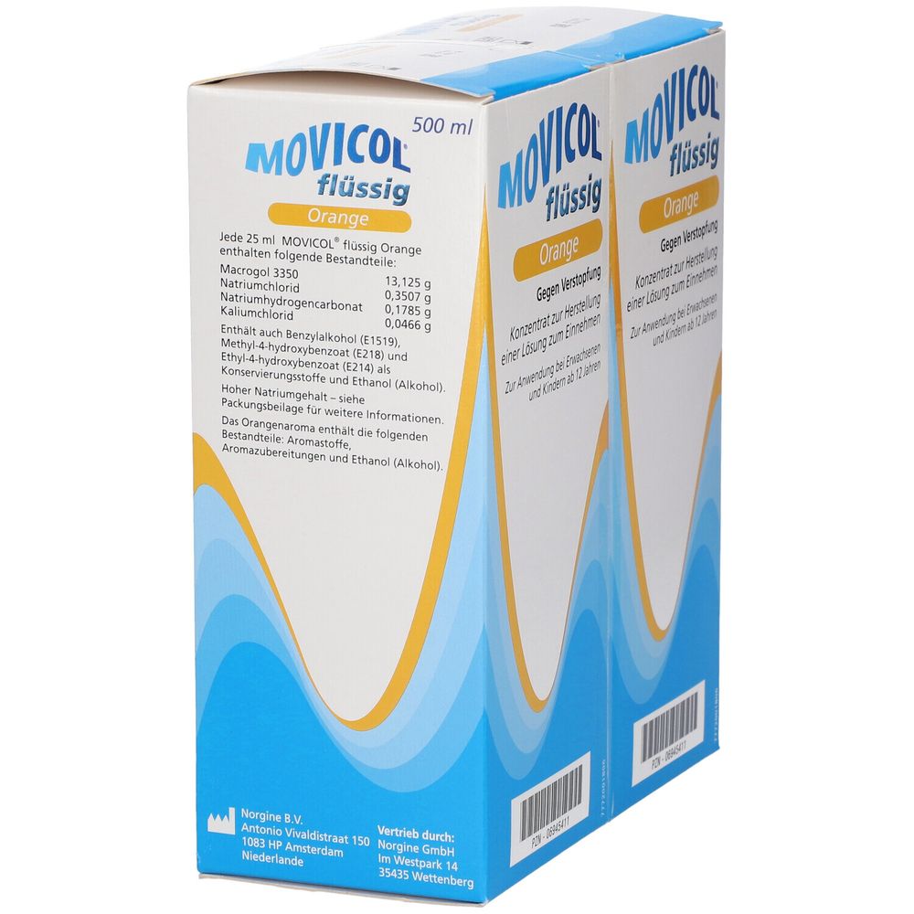 MOVICOL® flüssig orange 2x500 ml - shop-apotheke.com