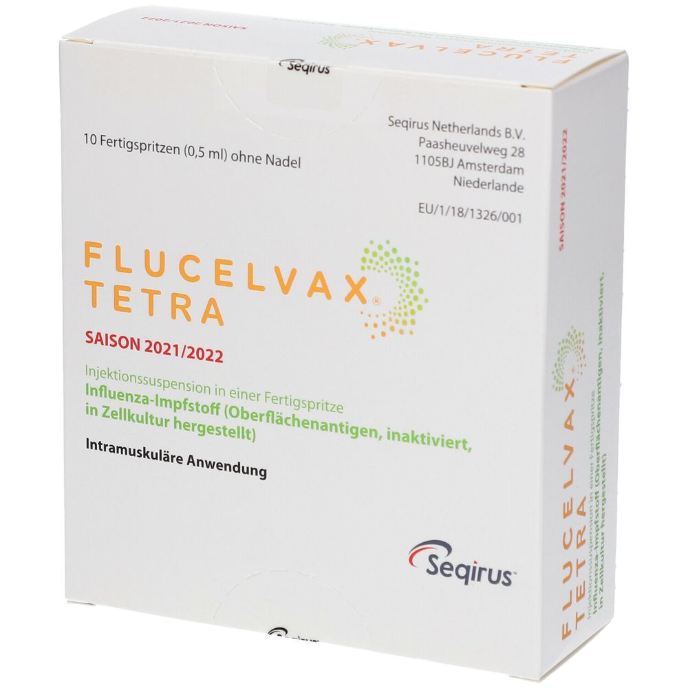 FLUCELVAX Tetra 2021/2022 Inj.-Susp.F-Spr.o.Kanüle 10x0,5 ml - shop ...