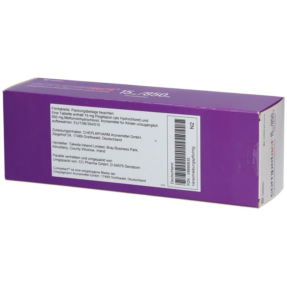 Competact® 15 mg/850 mg 112 St - shop-apotheke.com