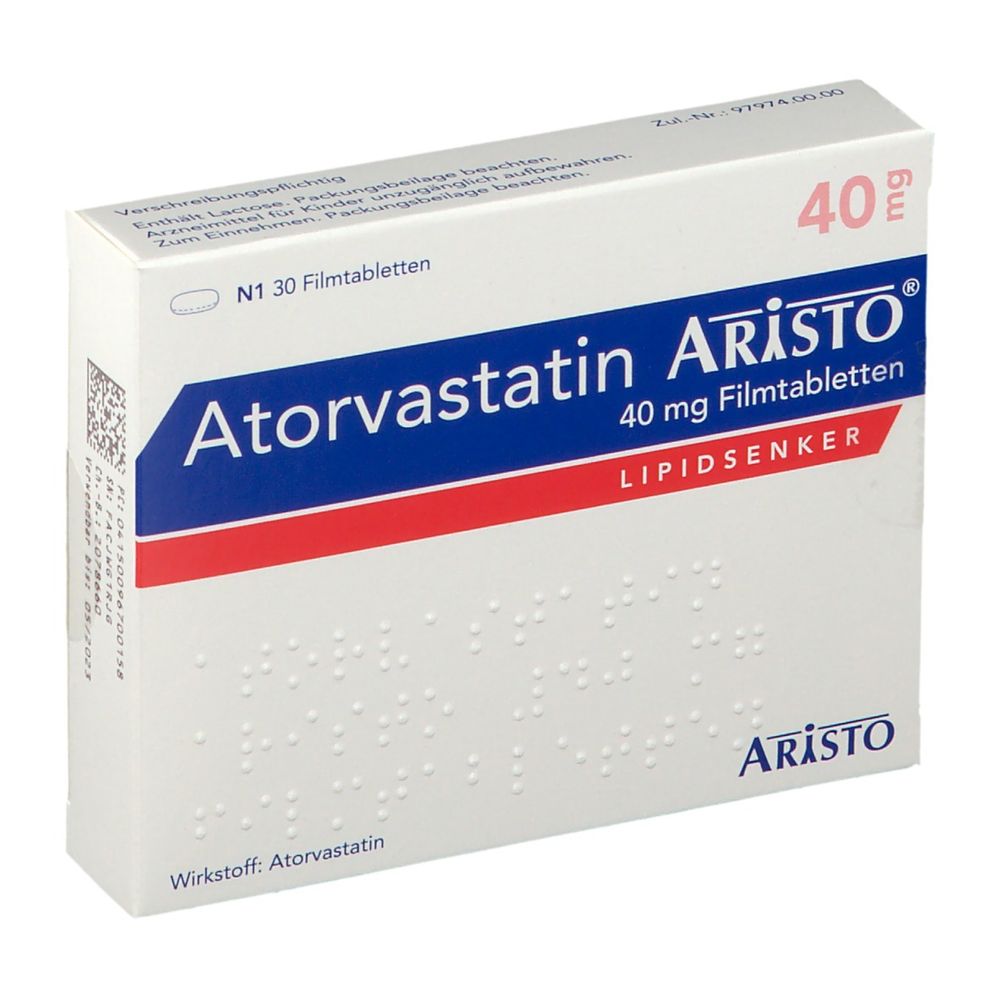 Atorvastatin Aristo® 40 mg 30 St - shop-apotheke.com