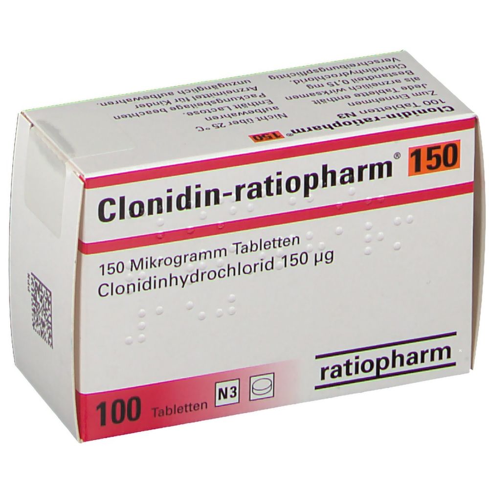 Clonidin-ratiopharm® 150 100 St - shop-apotheke.com