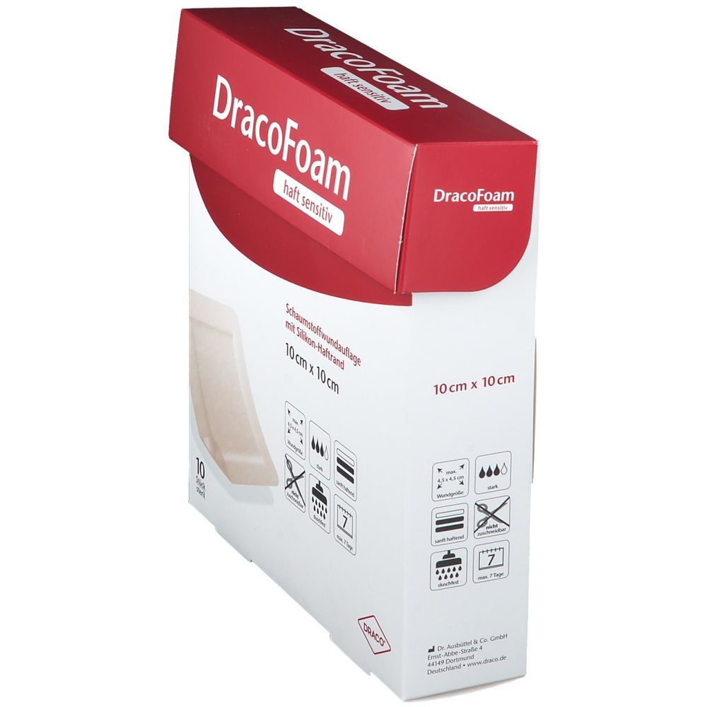 DracoFoam haft sensitive 10 x 10 cm 10 St - shop-apotheke.com