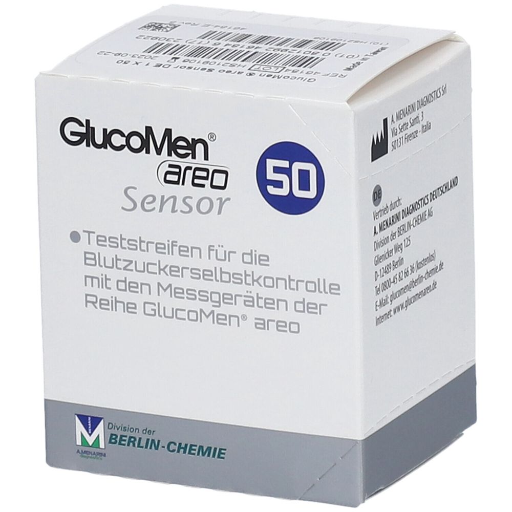 GlucoMen® areo Sensor Teststreifen 50 St | SHOP APOTHEKE
