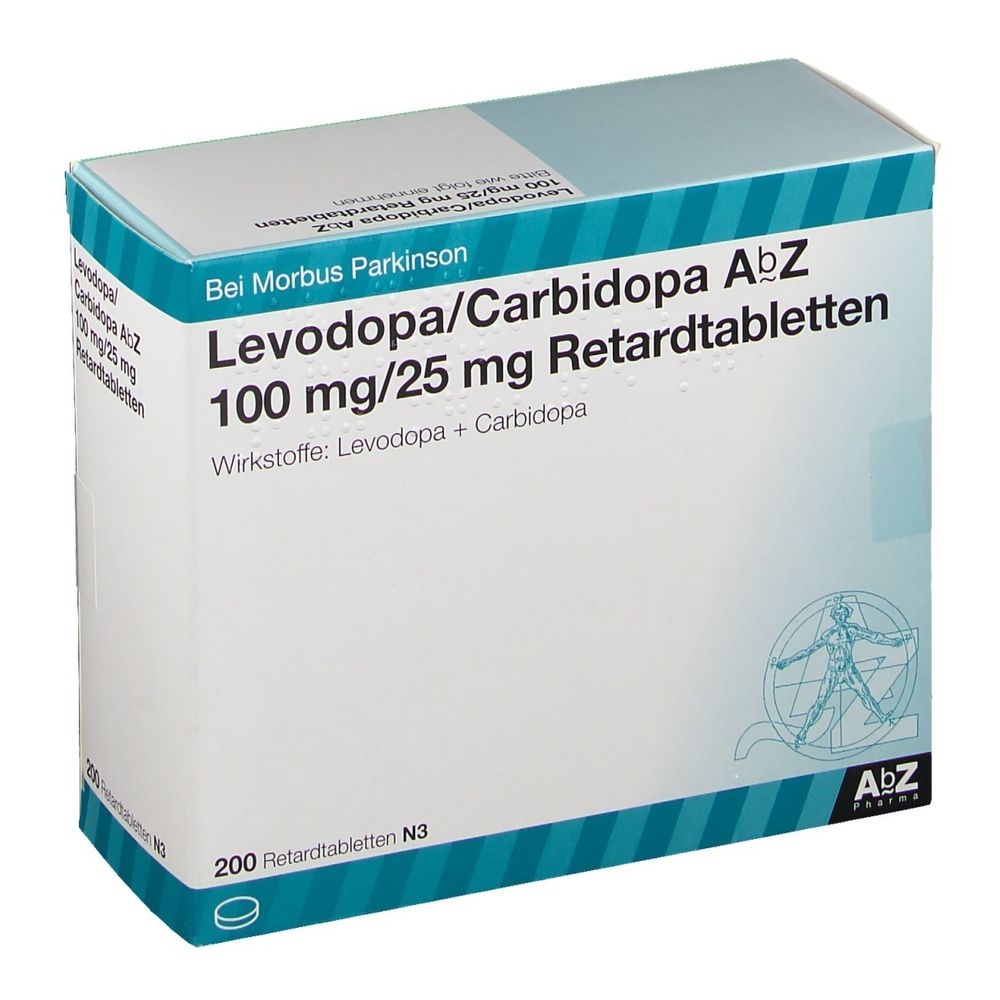 Levodopa/Carbidopa AbZ 100 mg/25 mg Retardtabletten 200 St - shop ...