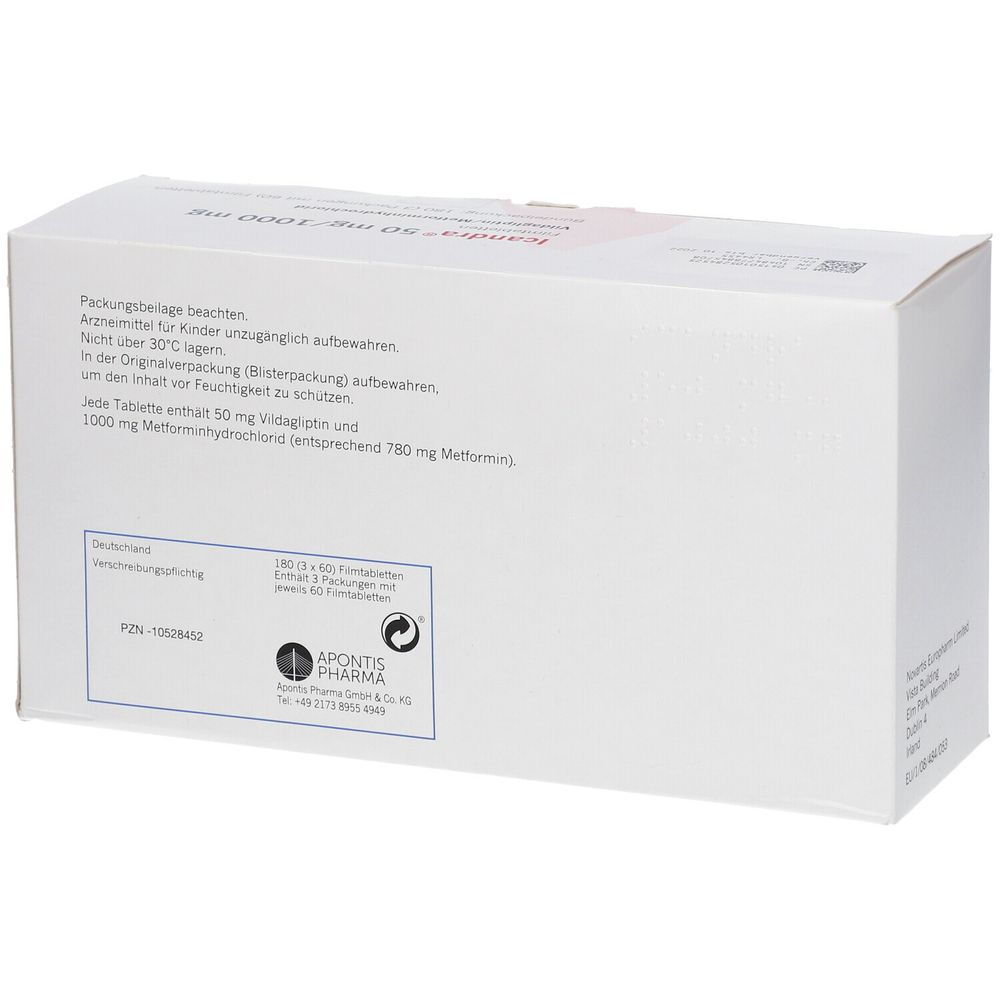 Icandra® 50 mg/1000 mg 3x60 St - shop-apotheke.com