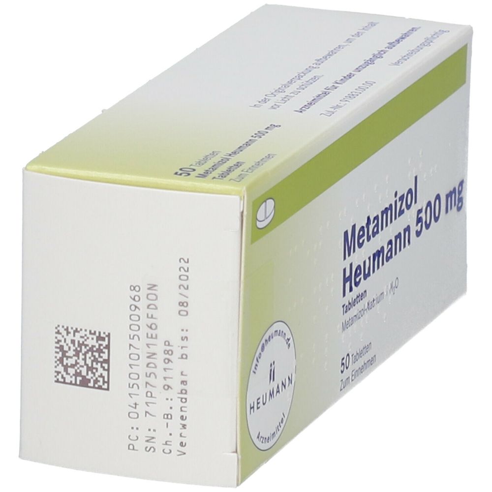 Metamizol Heumann 500 mg 50 St - shop-apotheke.com