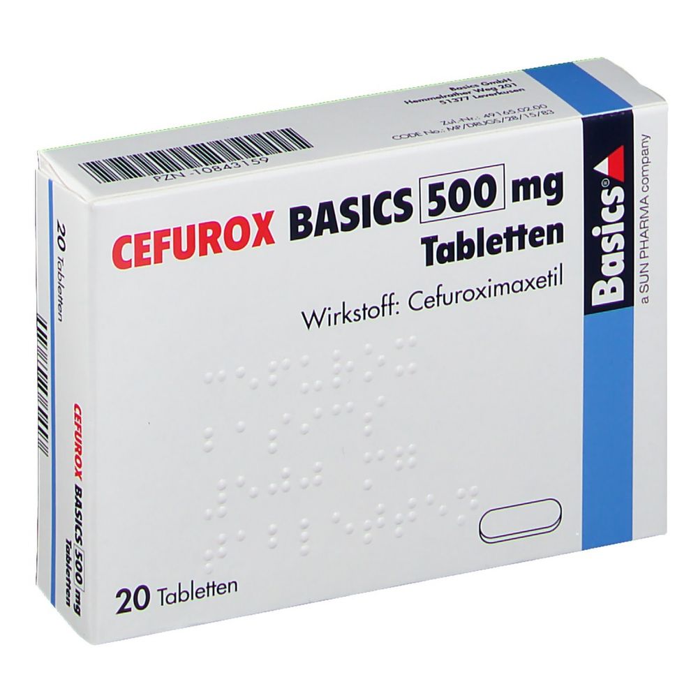 CEFUROX BASICS 500 mg 20 St - shop-apotheke.com