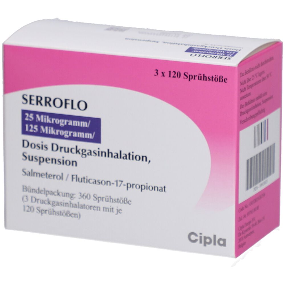SERROFLO 25 μg/125 μg/Dosis 3 St - shop-apotheke.com