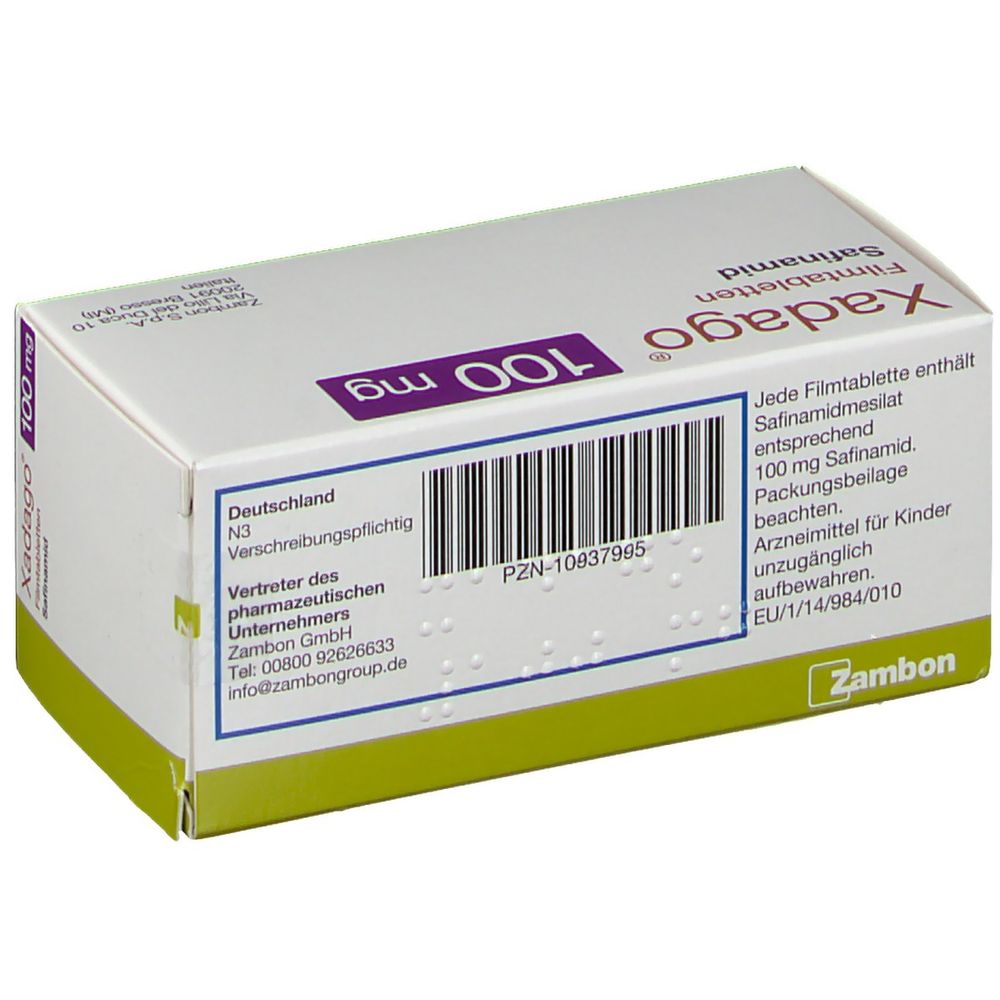 Xadago® 100 mg 100 St - shop-apotheke.com