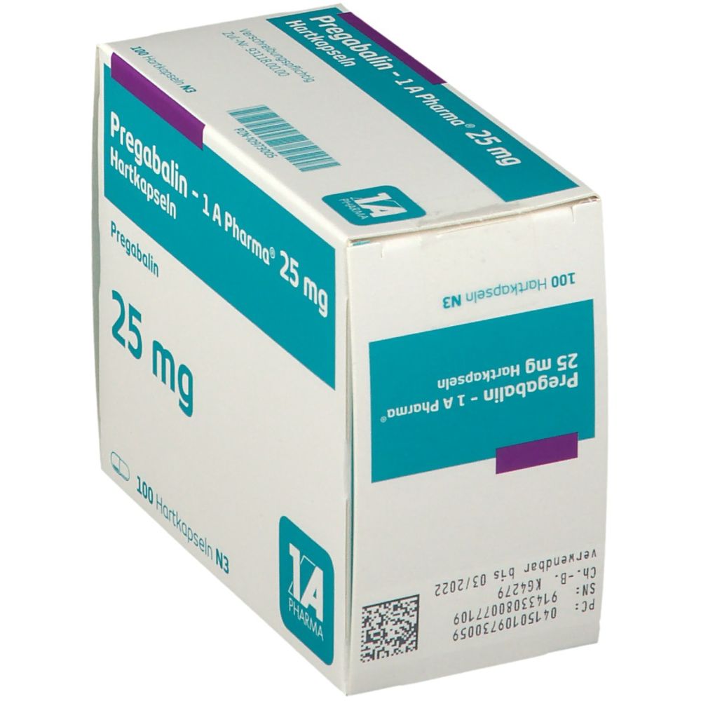 Pregabalin - 1 A Pharma® 25 mg 100 St - shop-apotheke.com