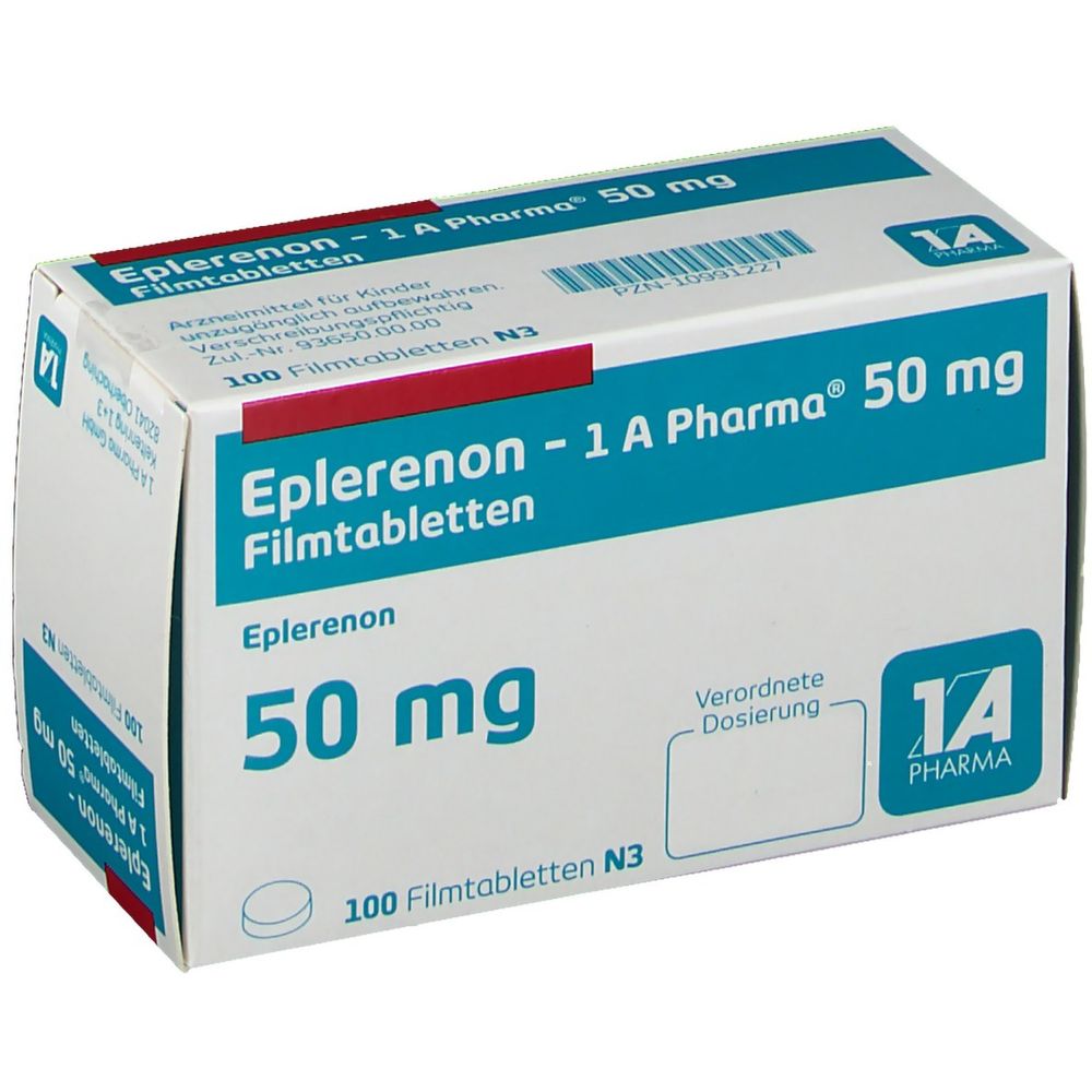 Eplerenon - 1 A Pharma® 50 mg 100 St - shop-apotheke.com