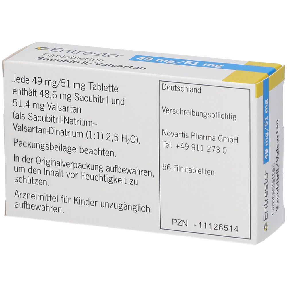 Entresto® 49 mg/51 mg 56 St - shop-apotheke.com