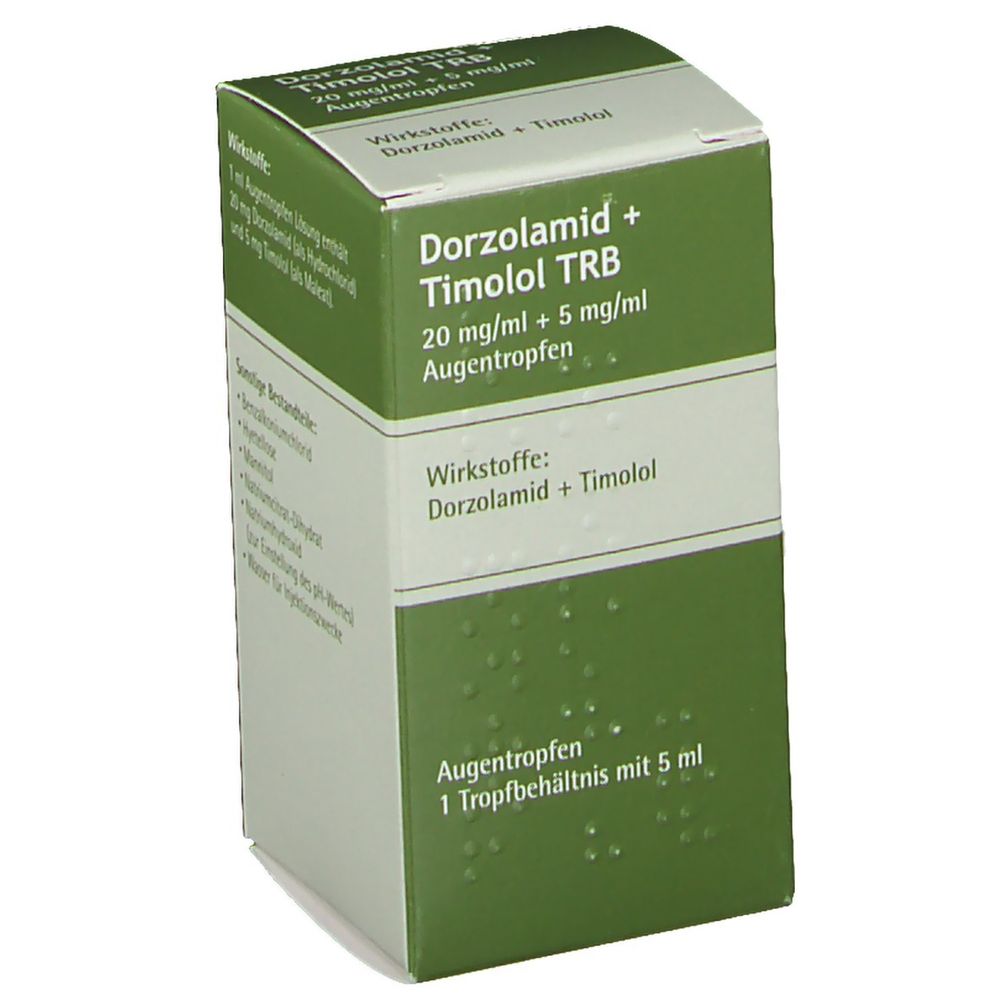 Dorzolamid + Timolol TRB 20 mg/ml + 5 mg/ml 5 ml - shop-apotheke.com