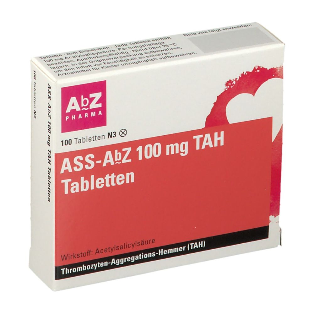 ASS-AbZ 100 mg TAH 100 St - shop-apotheke.com