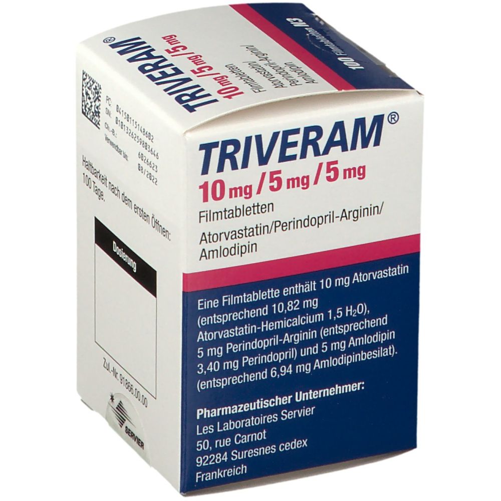 TRIVERAM® 10 mg/ 5 mg/ 5 mg 100 St - shop-apotheke.com