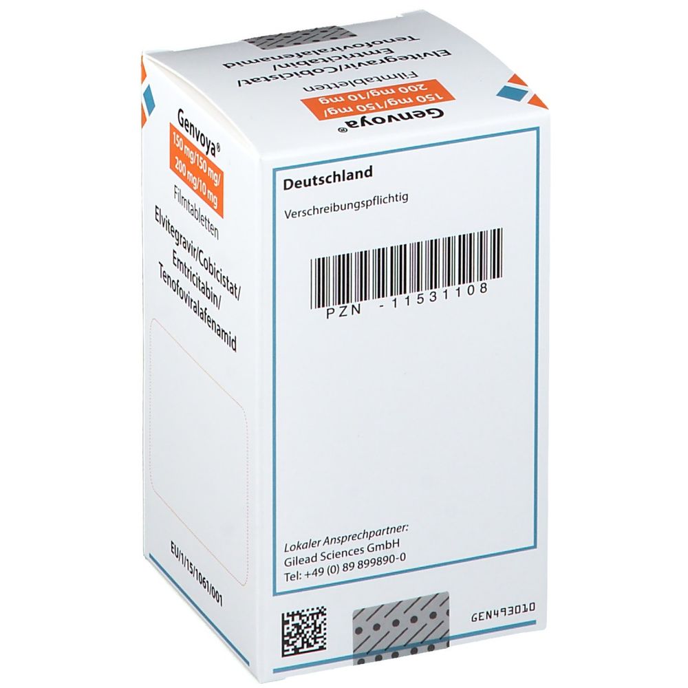Genvoya® 150 mg/150 mg/200 mg/10 mg 30 St - shop-apotheke.com
