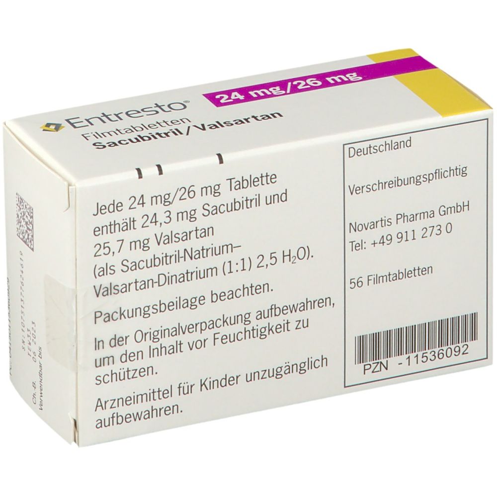 Entresto® 24 mg/26 mg 56 St - shop-apotheke.com