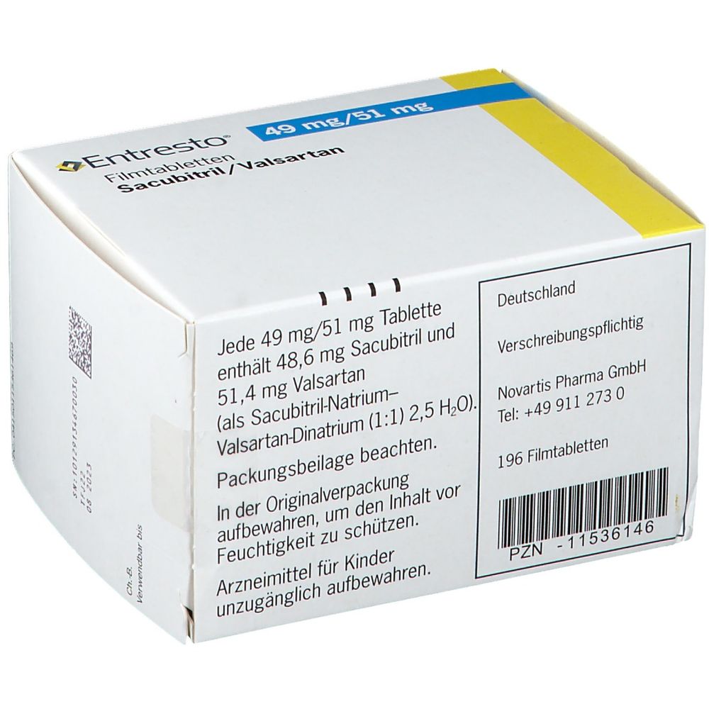 Entresto® 49 mg/51 mg 196 St - shop-apotheke.com