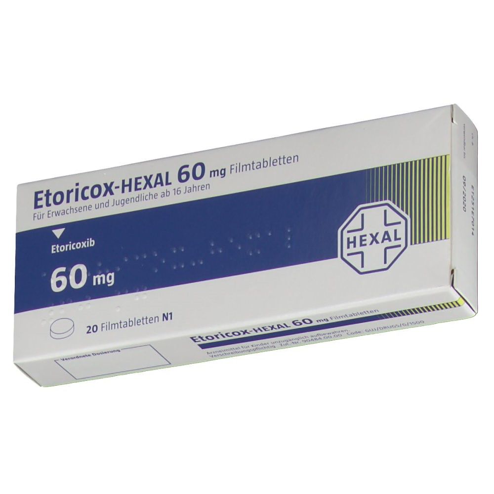 Etoricox-HEXAL 60 mg 20 St - shop-apotheke.com
