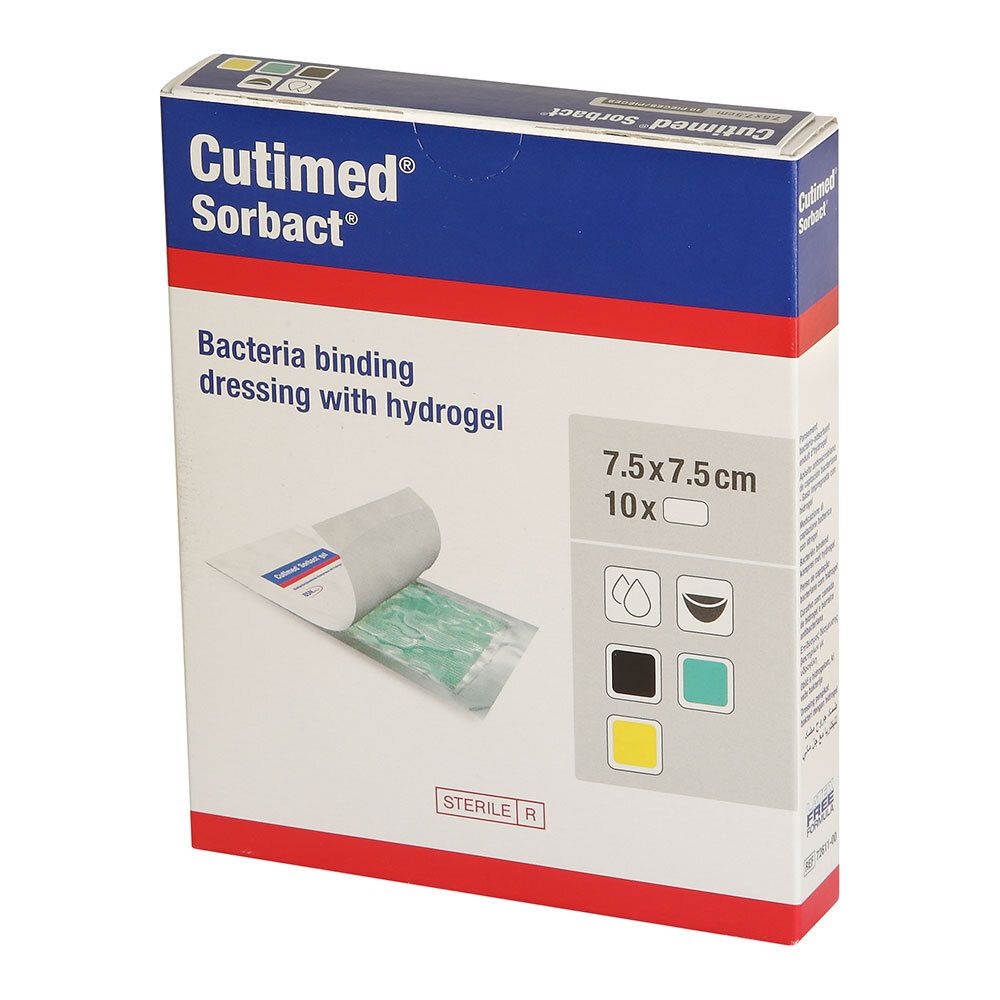 Cutimed® SOrbact® Gel Kompresse 7,5 x 7,5 cm 10 St - shop-apotheke.com
