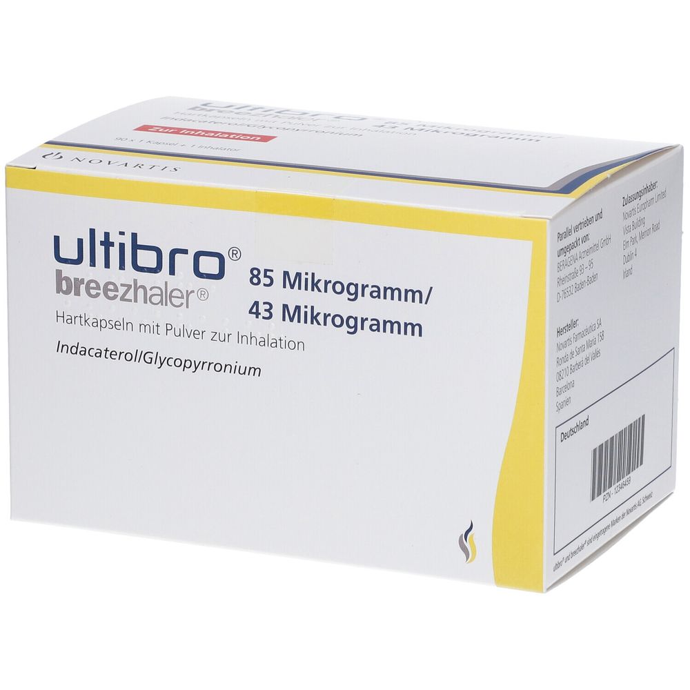 Ultibro Breezhaler 85 µg/43 µg 90 St - shop-apotheke.com