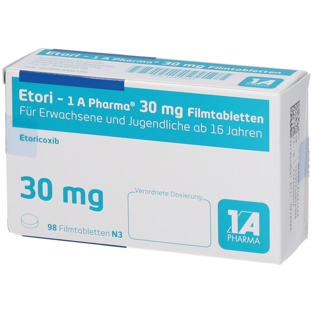 Etori - 1 A Pharma® 30 mg 98 St - shop-apotheke.com
