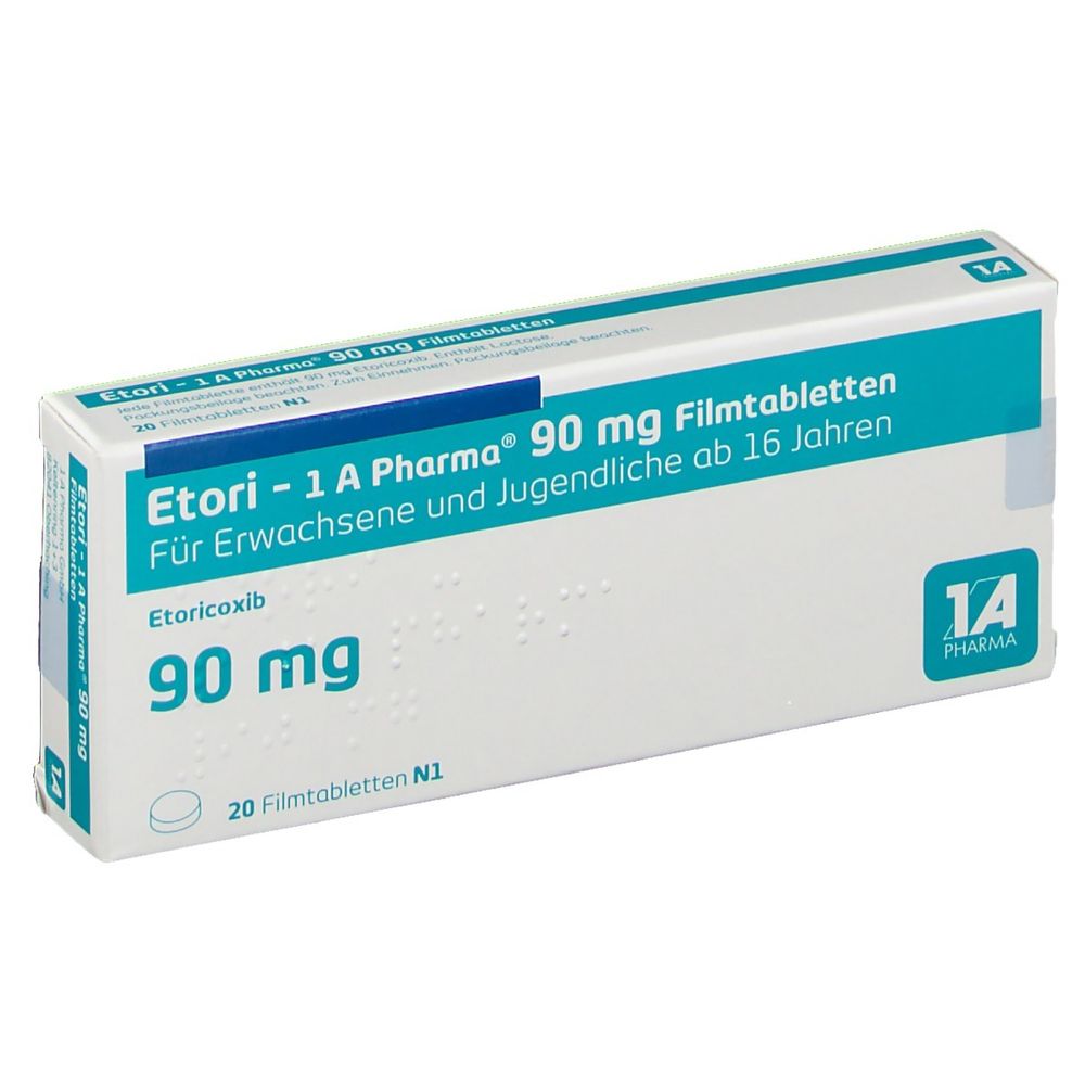 Etori - 1 A Pharma® 90 mg 20 St - shop-apotheke.com