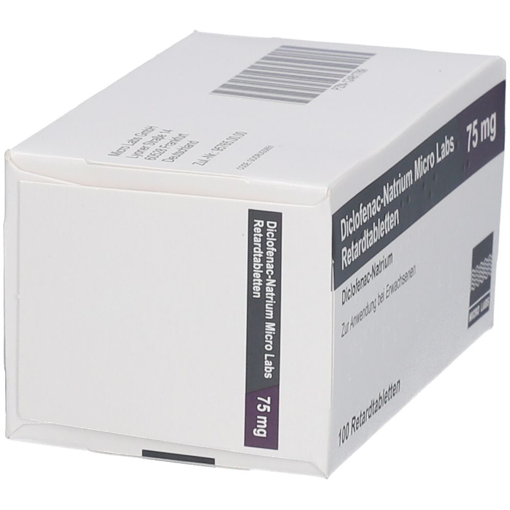 Diclofenac-Natrium Micro Labs 75 mg 100 St - shop-apotheke.com