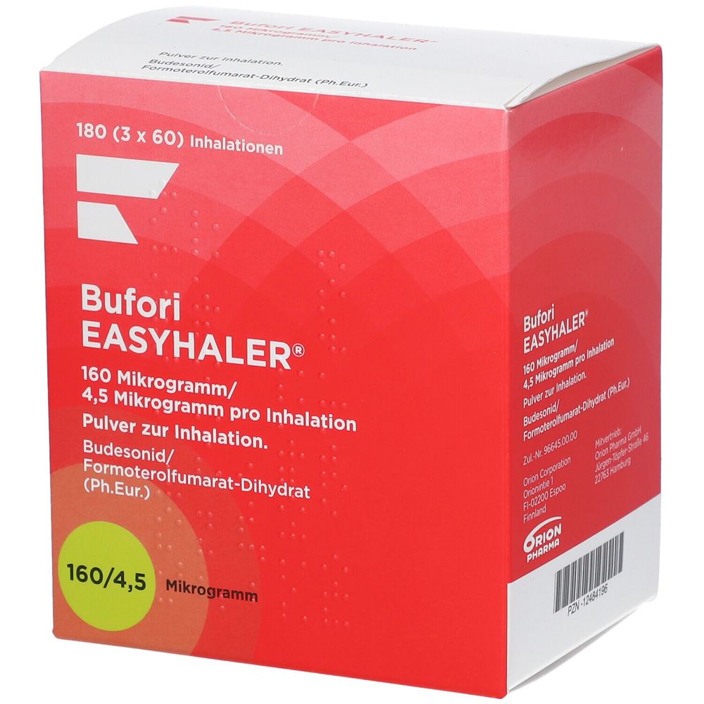 Bufori Easyhaler® 160 µg/4,5 µg pro Inhalation 3 St - shop-apotheke.com
