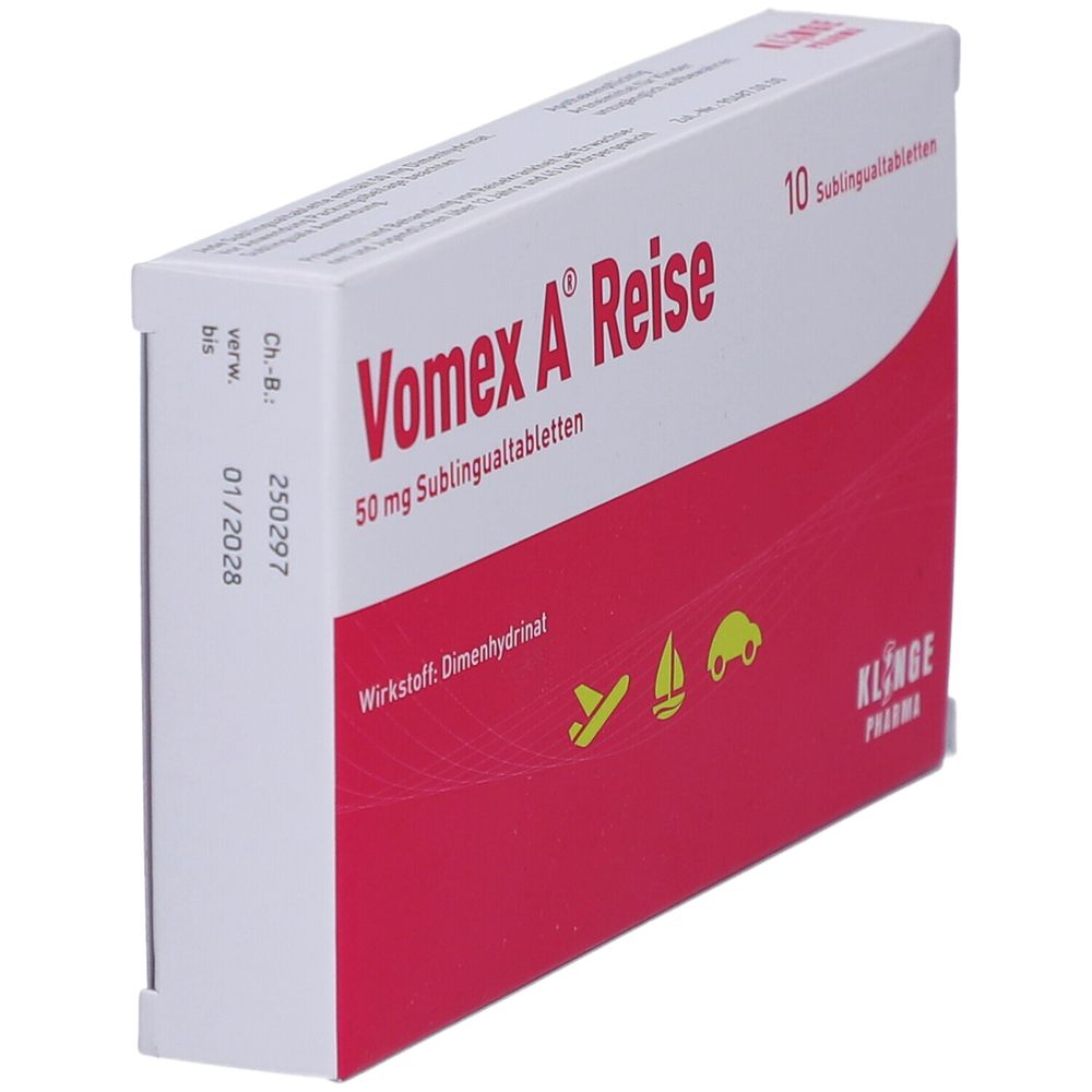 Vomex A® Reise 50 mg 10 St - shop-apotheke.com