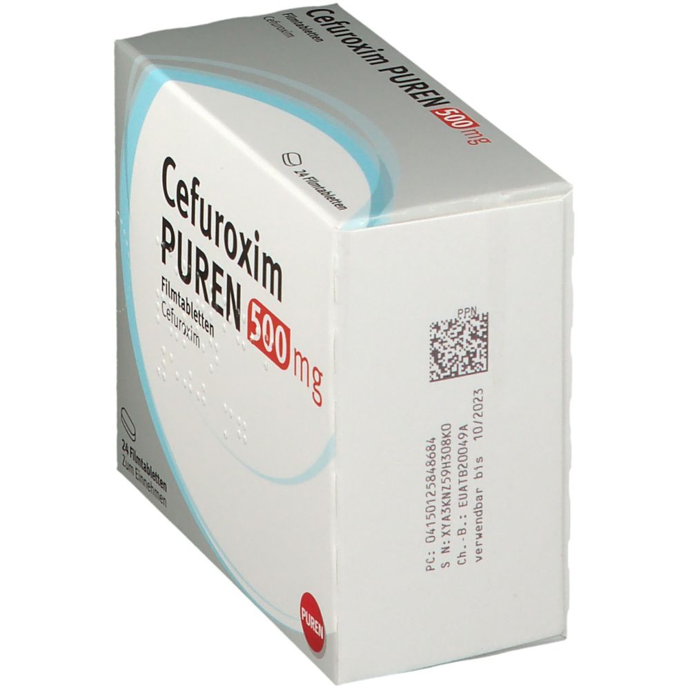 Cefuroxim PUREN 500 mg 24 St - shop-apotheke.com