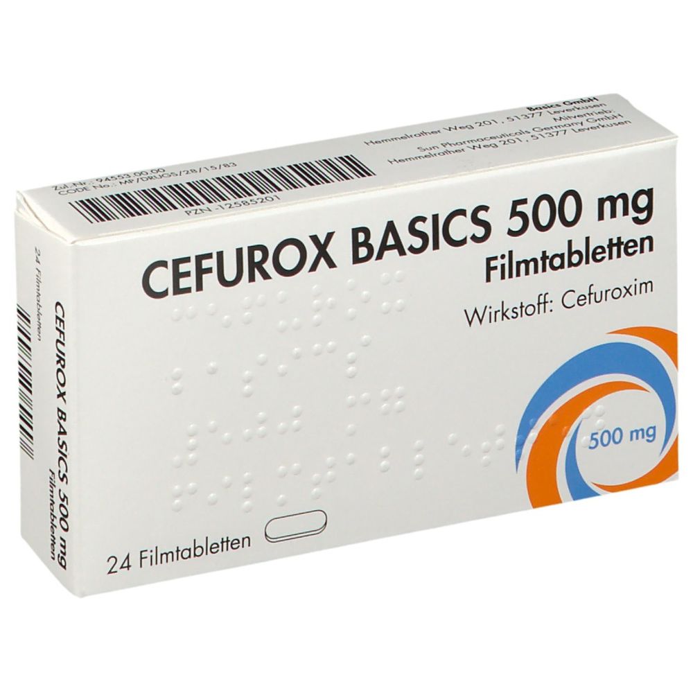 Cefurox Basics 500 mg Sun 24 St - shop-apotheke.com
