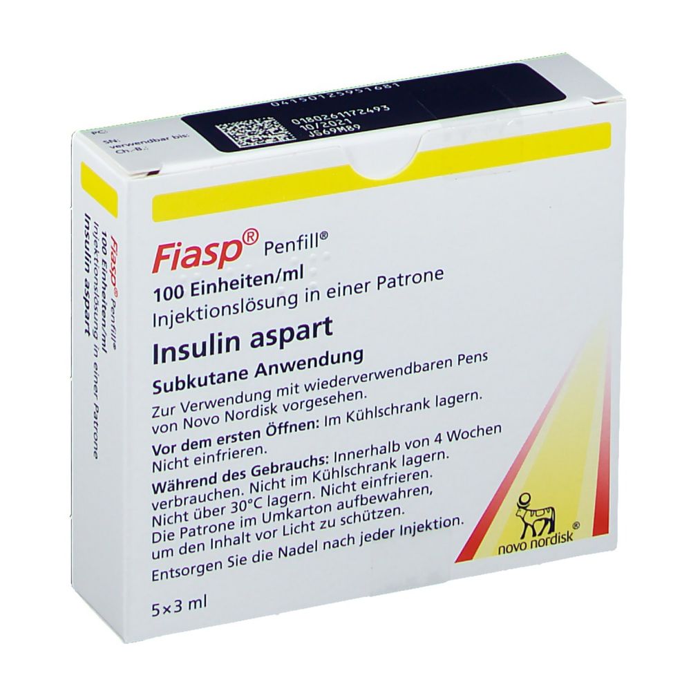 Fiasp® Penfill® 100 Einheiten/ml 5x3 ml - shop-apotheke.com