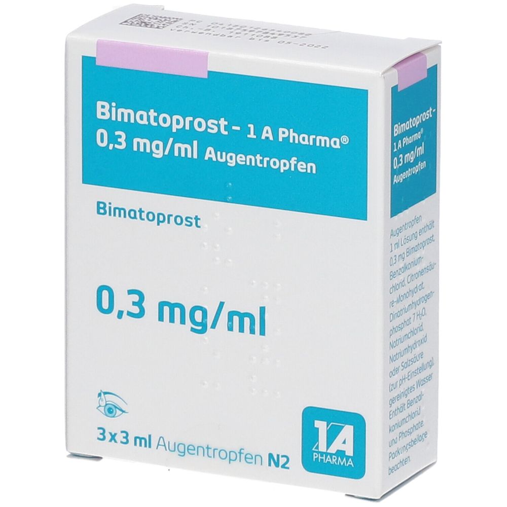 Bimatoprost - 1 A Pharma® 0,3 mg/ml 3x3 ml - shop-apotheke.com