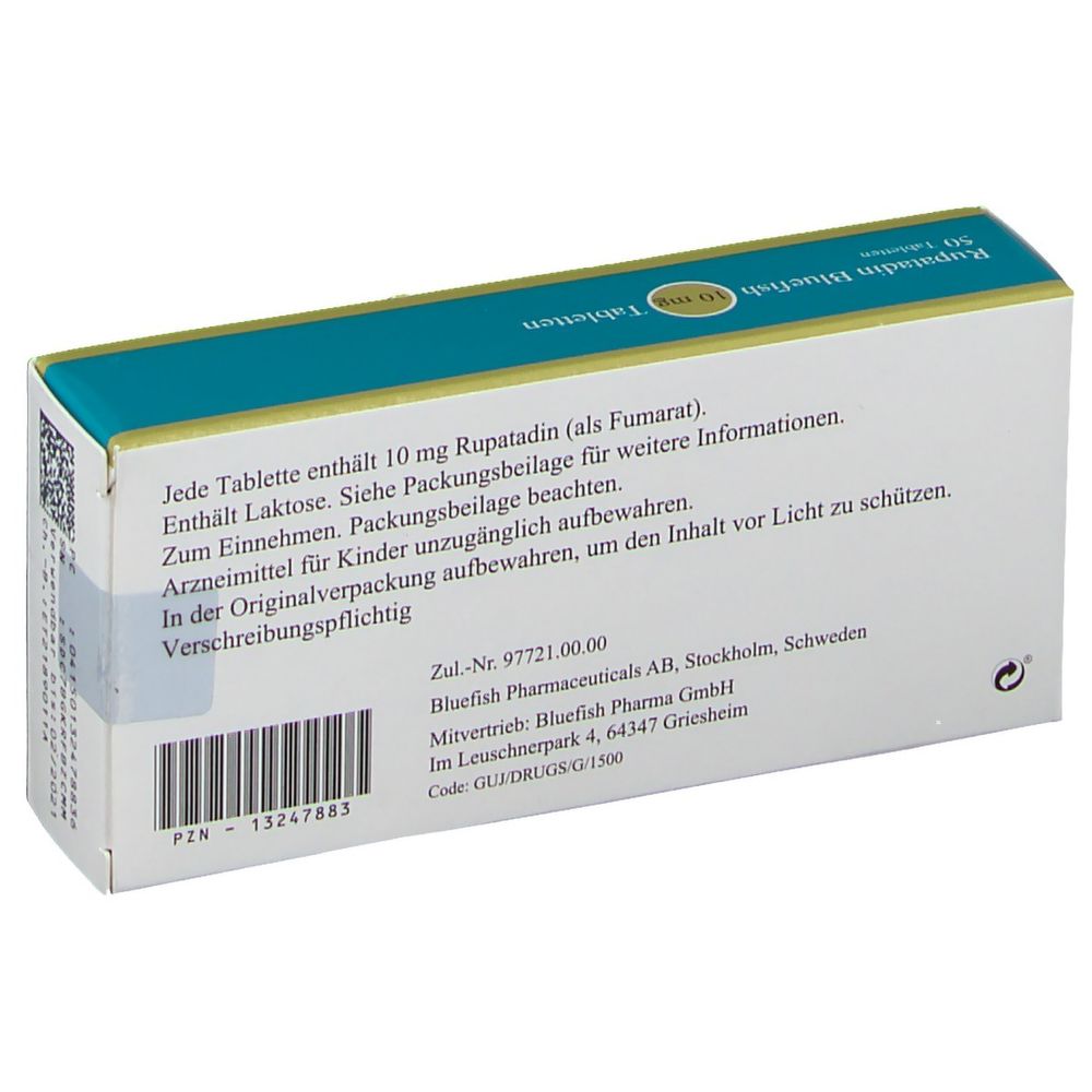 Rupatadin Bluefish 10 mg 50 St - shop-apotheke.com
