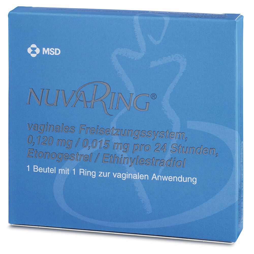 NuvaRing® 0,120 mg/0,015 mg pro 24 Stunden 1 St - shop-apotheke.com