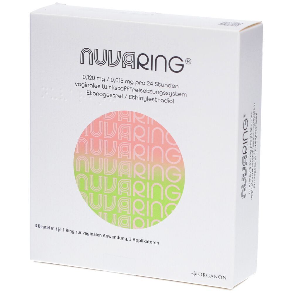 NuvaRing® 0,120 mg/0,015 mg pro 24 Stunden 3 St - shop-apotheke.com