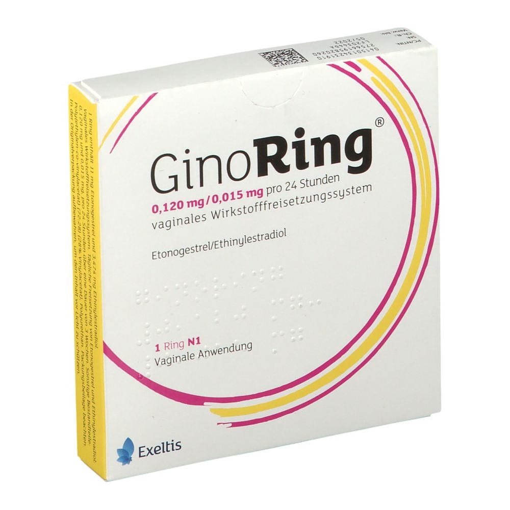 GinoRing® 0,120 mg/0,015 mg pro 24 Stunden 1 St - shop-apotheke.com