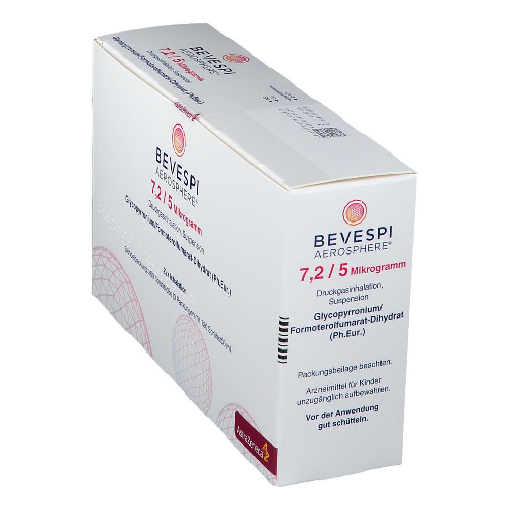 Bevespi® Aerosphere 7,2 µg/5 µg 3 St - shop-apotheke.com