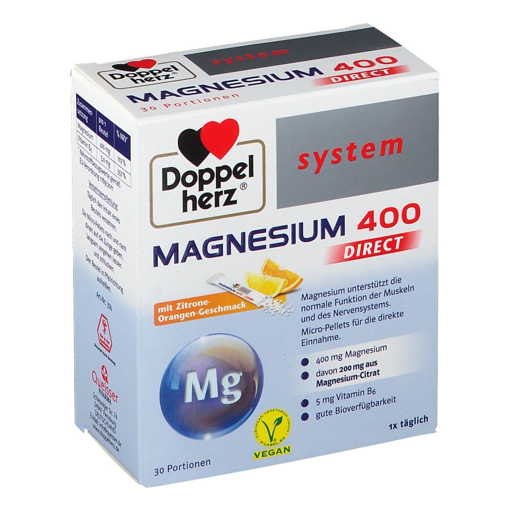 Doppelherz® Magnesium 400 direct 30 St - shop-apotheke.com