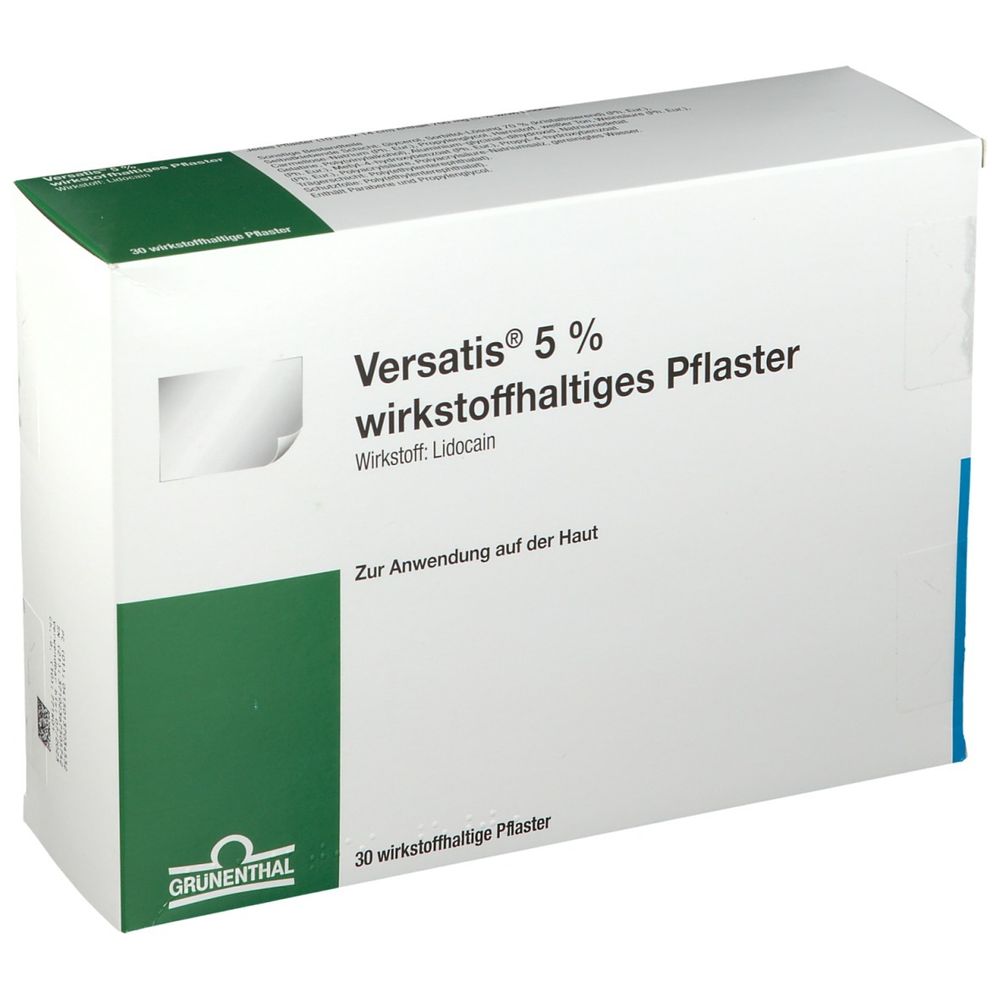 VERSATIS 5% wirkstoffhaltiges Pflaster 30 St - shop-apotheke.com