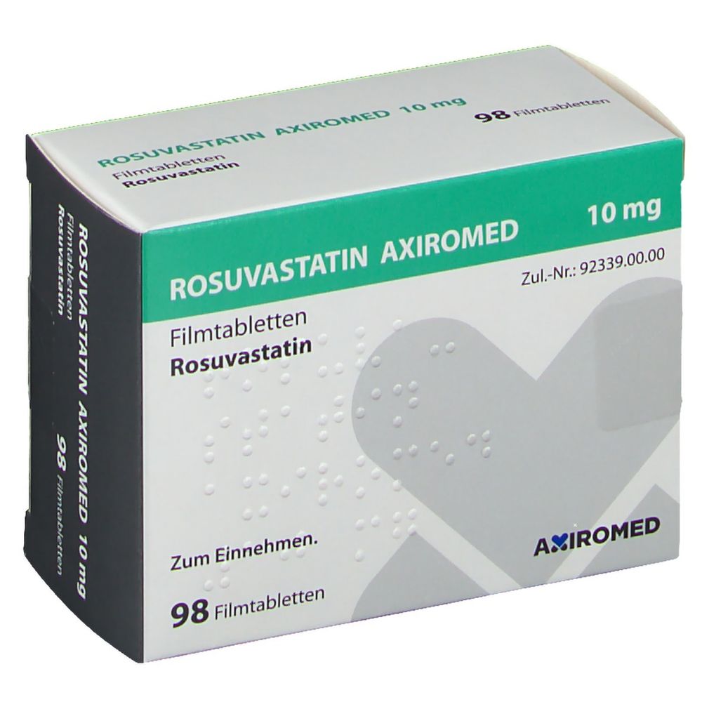 ROSUVASTATIN AXIROMED 10 mg 98 St - shop-apotheke.com