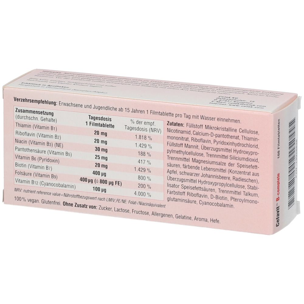 Cefavit® B-complete 100 St - shop-apotheke.com