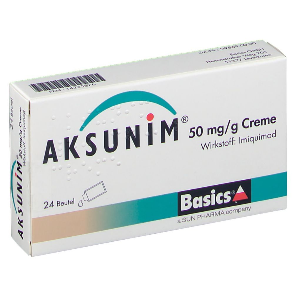 AKSUNIM® 50 mg/g Creme 24 St - shop-apotheke.com