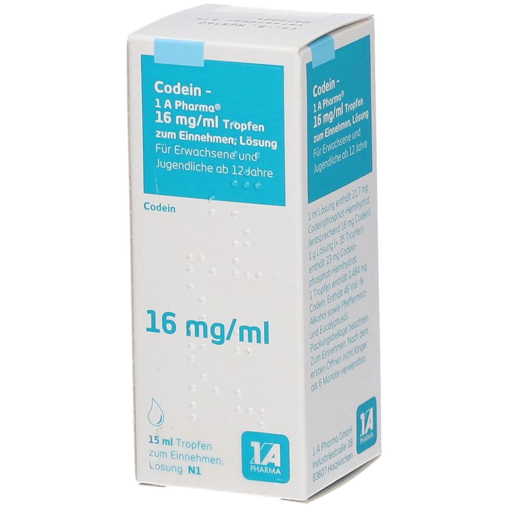 Codein - 1 A Pharma® 16 mg/ml 15 ml - shop-apotheke.com