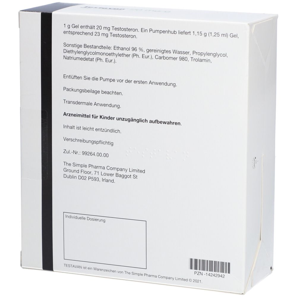 Testavan® 20 mg/g 3 St - shop-apotheke.com